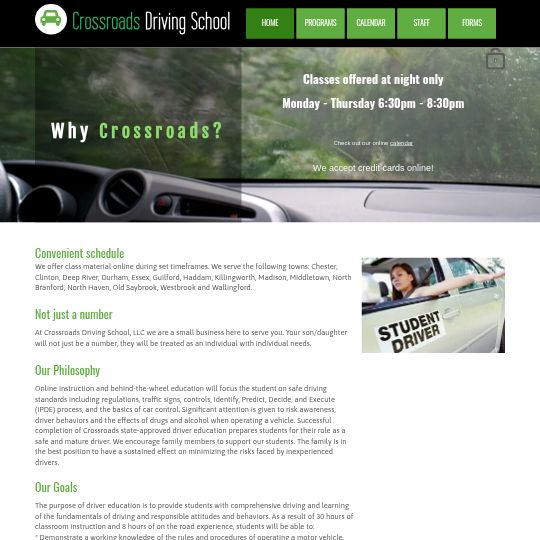 Programs - Crossroads Driving School