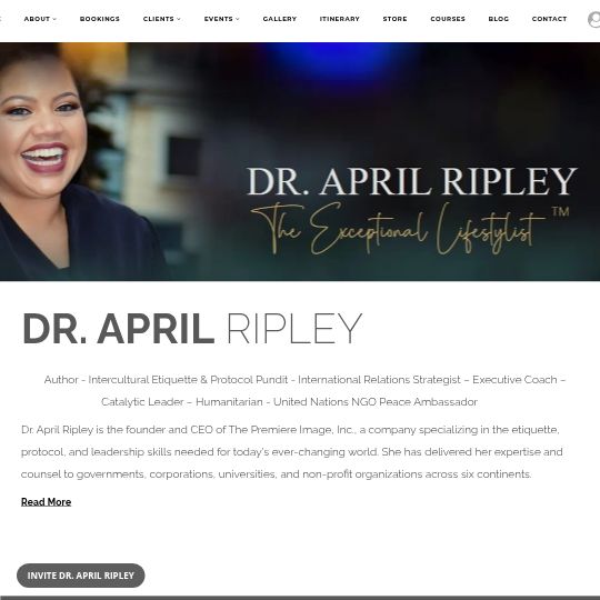 ABOUT DR APRIL RIPLEY. - aprilripley