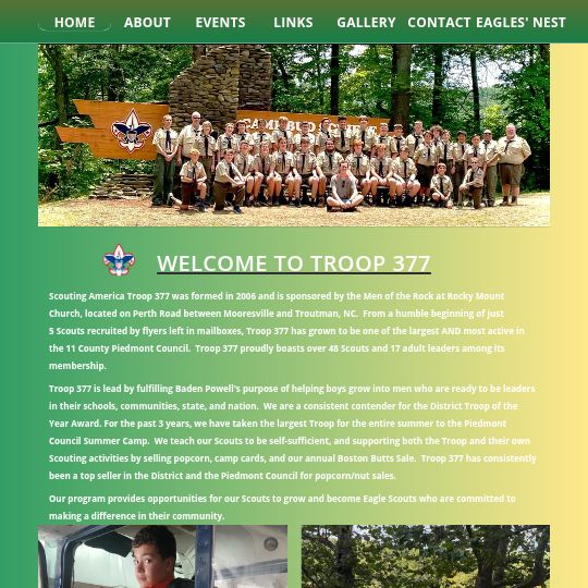ABOUT - Mooresville Boy Scout Troop 377